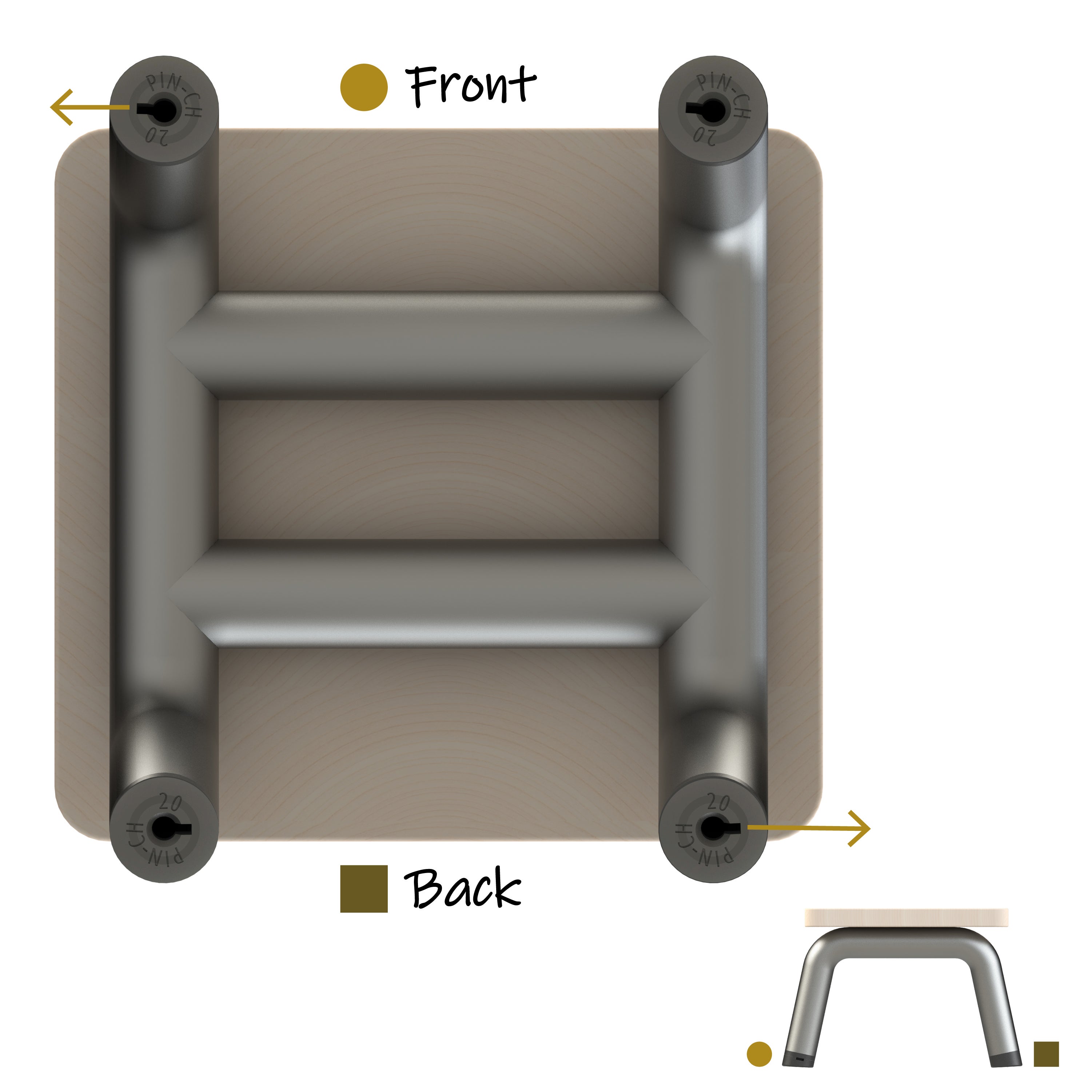 PIN-CHA | Angled glide | Ackurat